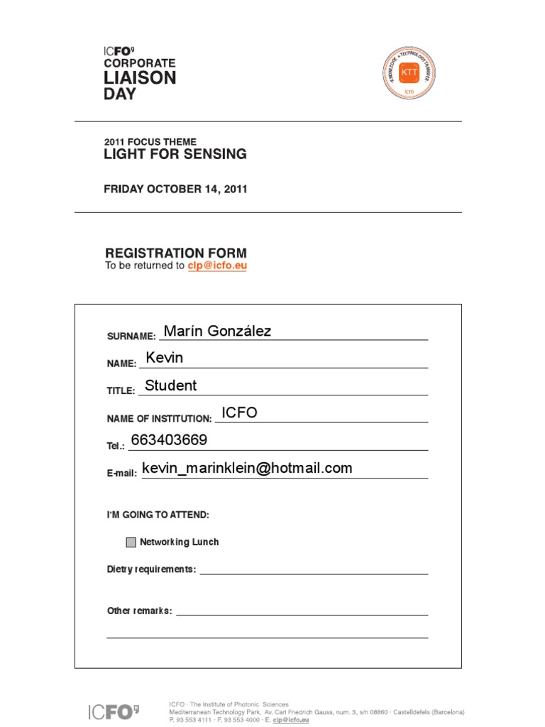 CLP Form | PDF