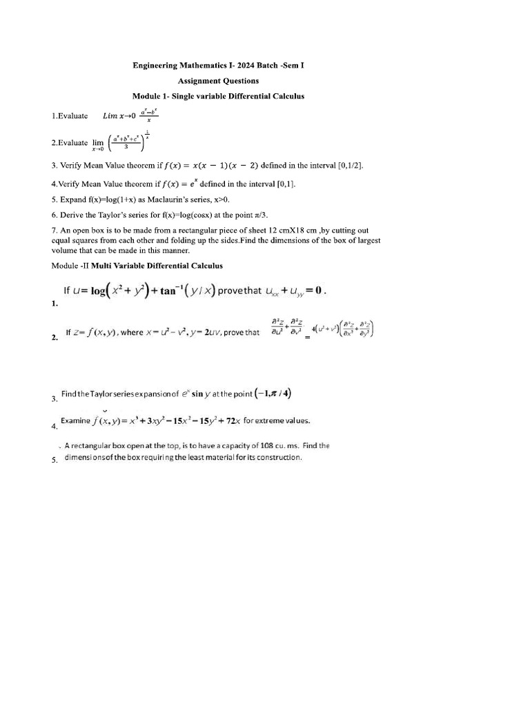 Maths Assignment | PDF