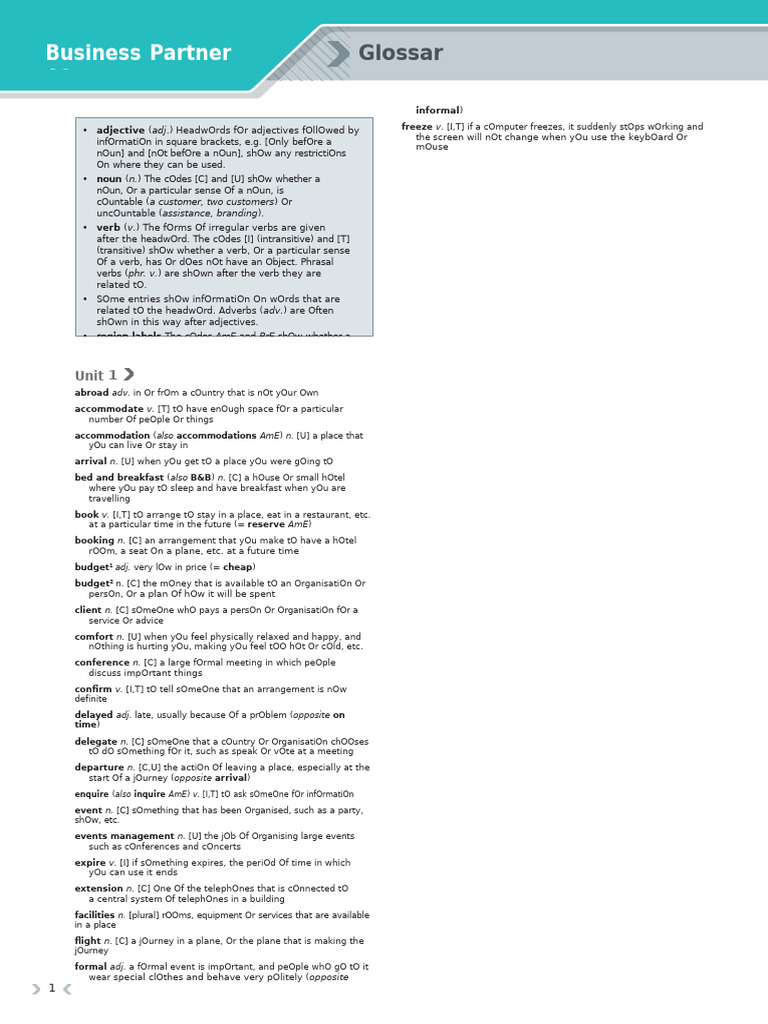 Bus Part A2P Glossary | PDF | Cash | Money