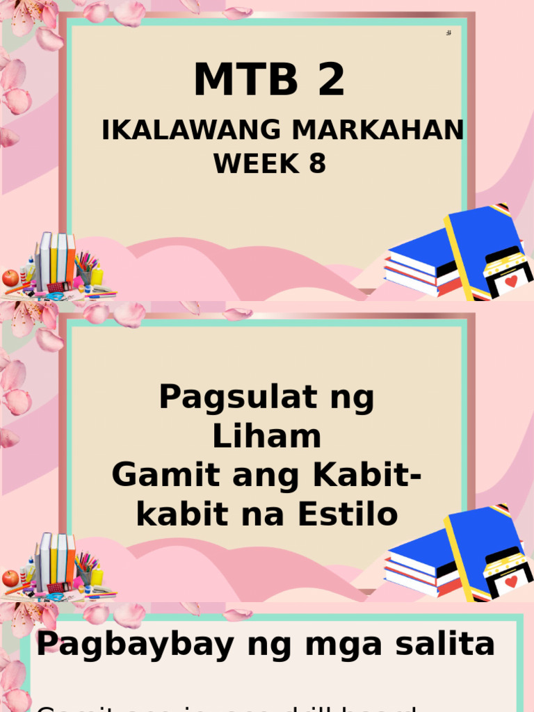 Cot MTB 2 q2 Week 8 | PDF