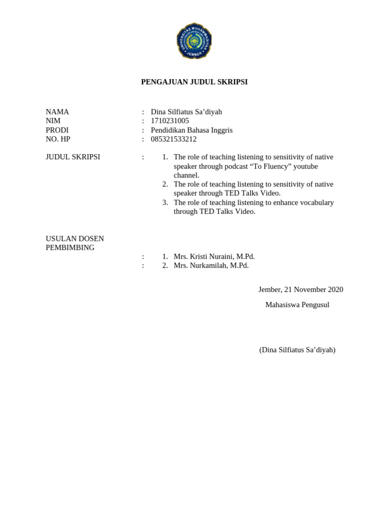 Dina Silfiatus Sa'diyah - 1710231005 | PDF