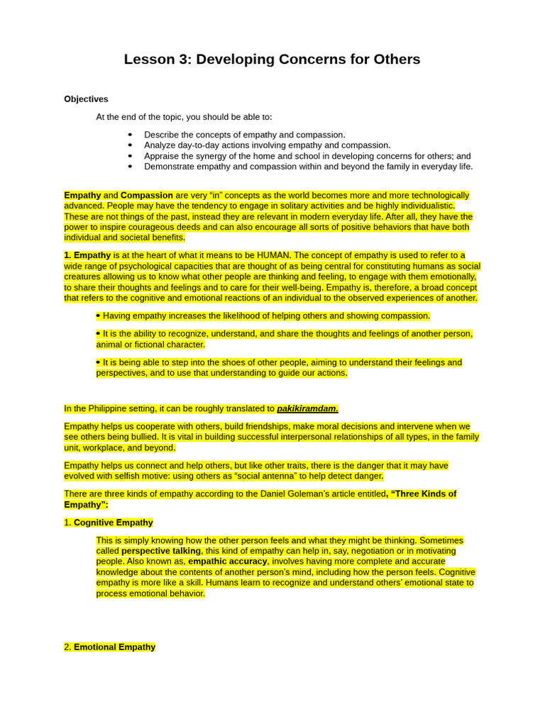 Educ 227 Group 6 Soft | PDF | Empathy | Compassion