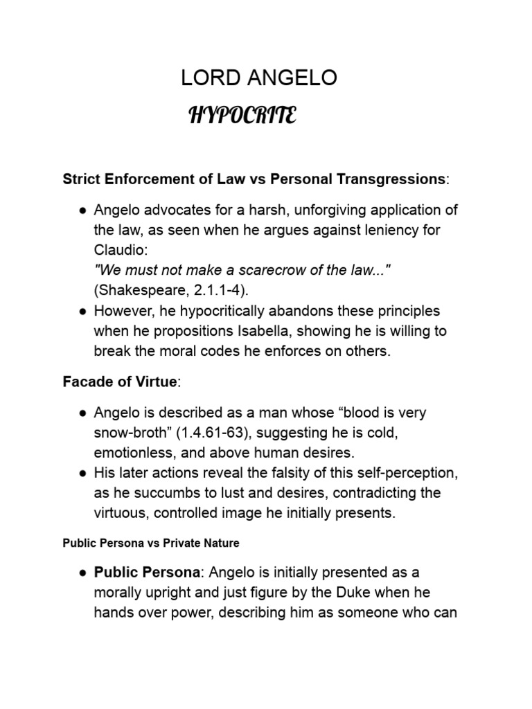 ANGELO HYPOCRICY | PDF