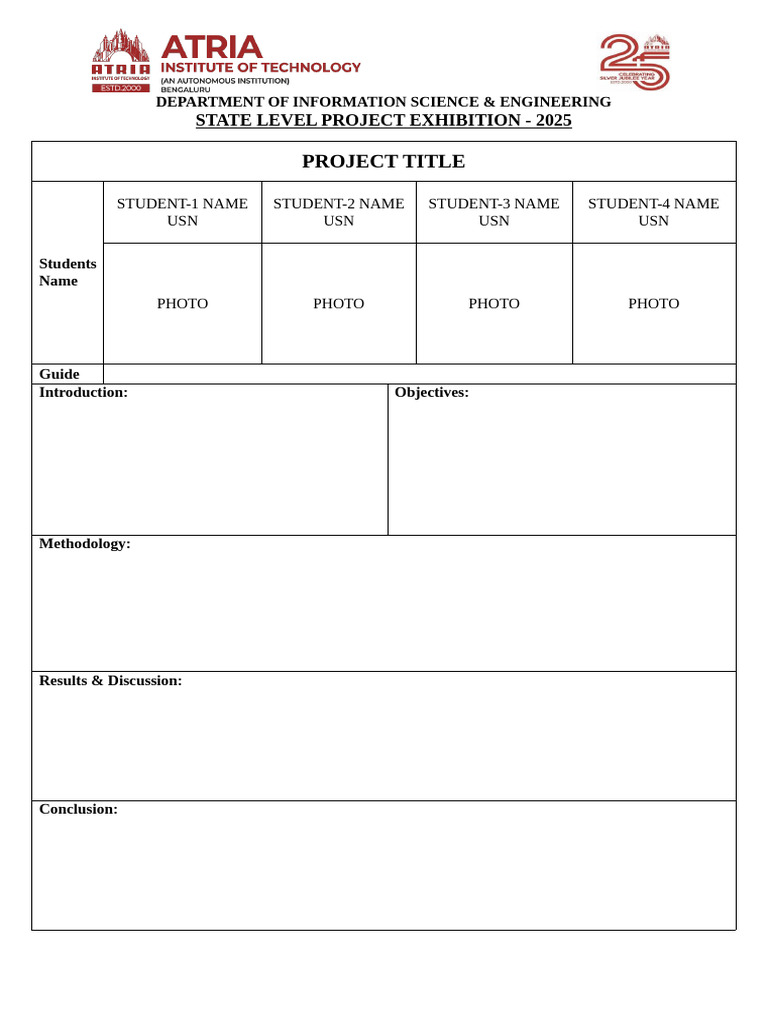 Project Abstract Format | PDF