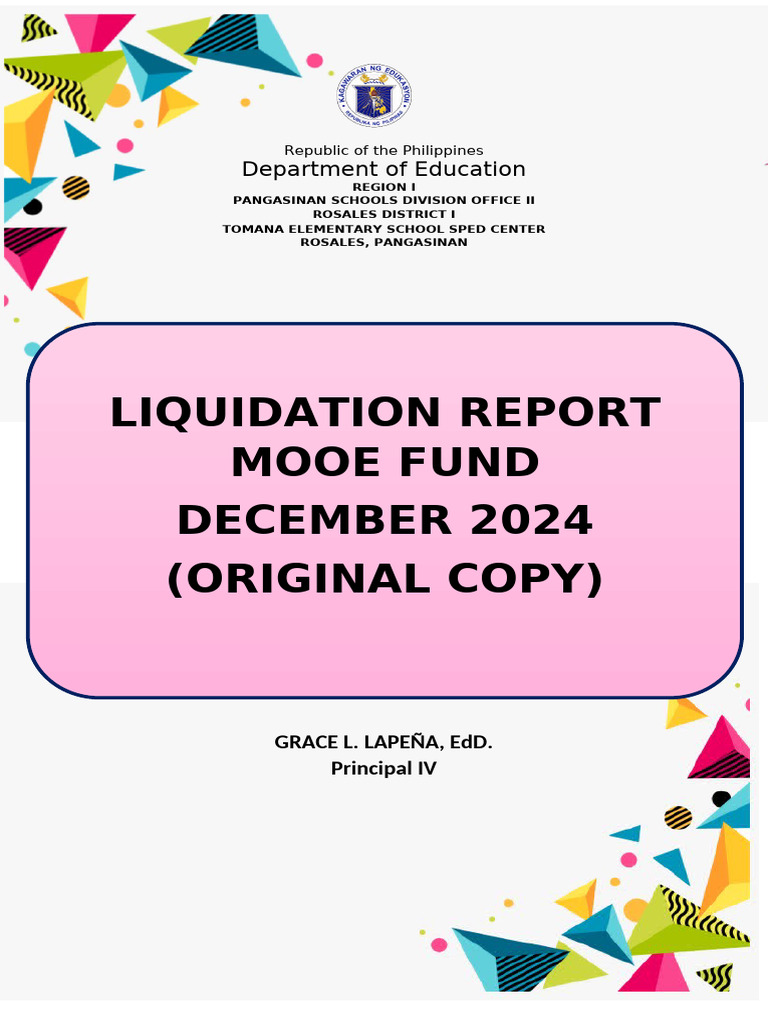 MOOE FRONT PAGE Tomana | PDF