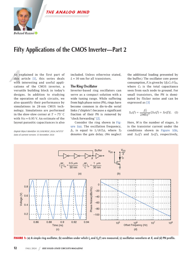 50 Applications of Cmos Inverter | PDF | Electronic Oscillator | Power ...