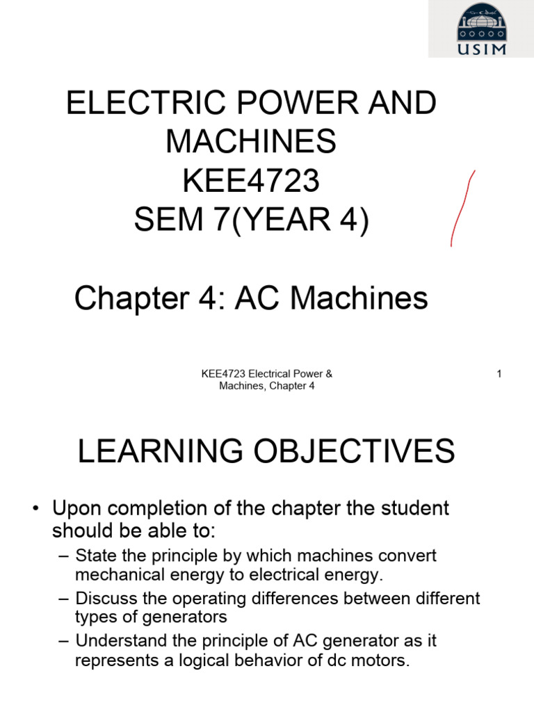 Note 3 Induced AC Machines 1 | PDF | Electric Motor | Electric Generator