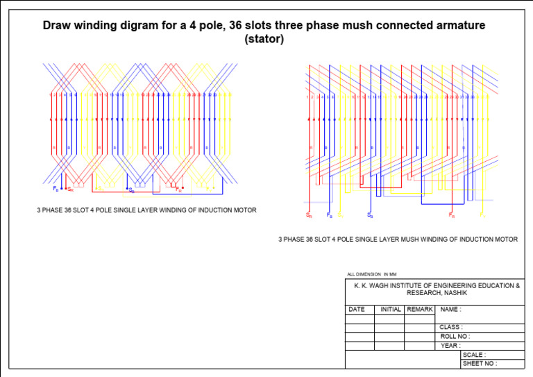 Sheet No 3 Mush Winding Dipesh Jagtap 2-Model | PDF | Machines | Engines