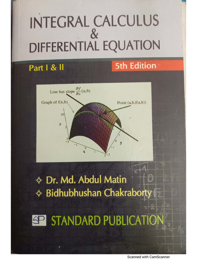 Integral Calculus & Differential Equation by Dr. Md. Abdul Matin PDF | PDF
