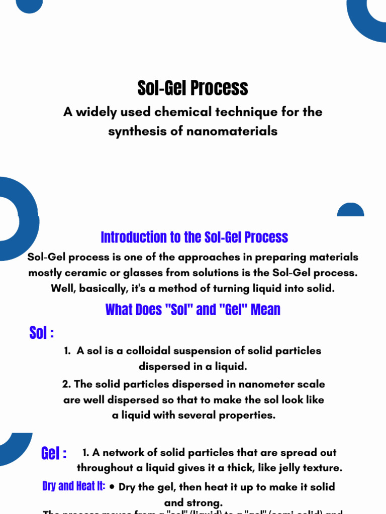 Sol Gel Method | PDF