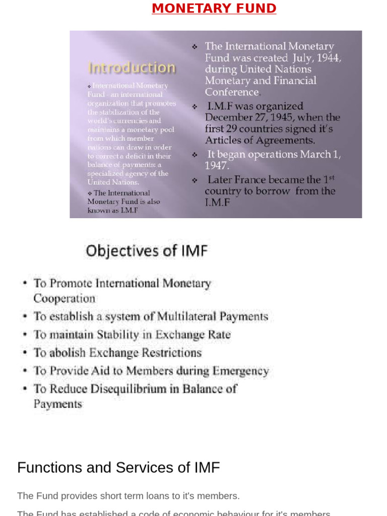 International Monetary Fund | PDF
