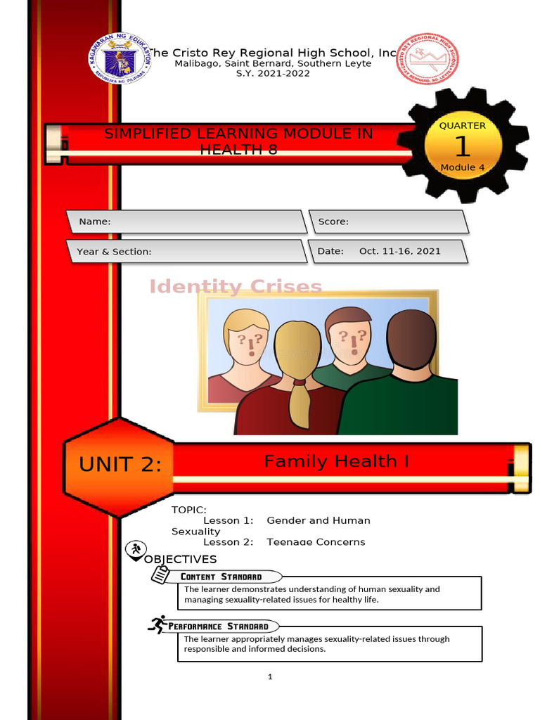 Family Health: Gender & Teenage Issues | PDF | Adolescence | Human ...