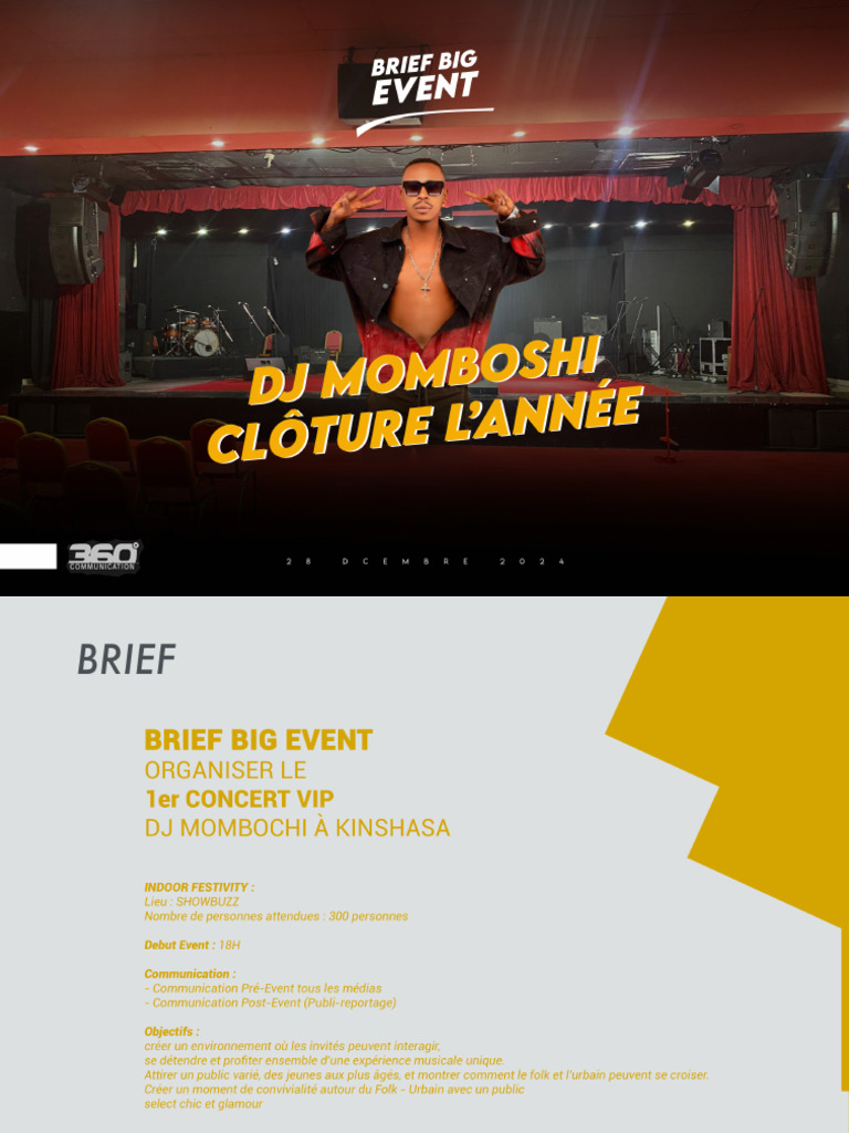 Brief Big Event Dj Momboshi 2024 | PDF