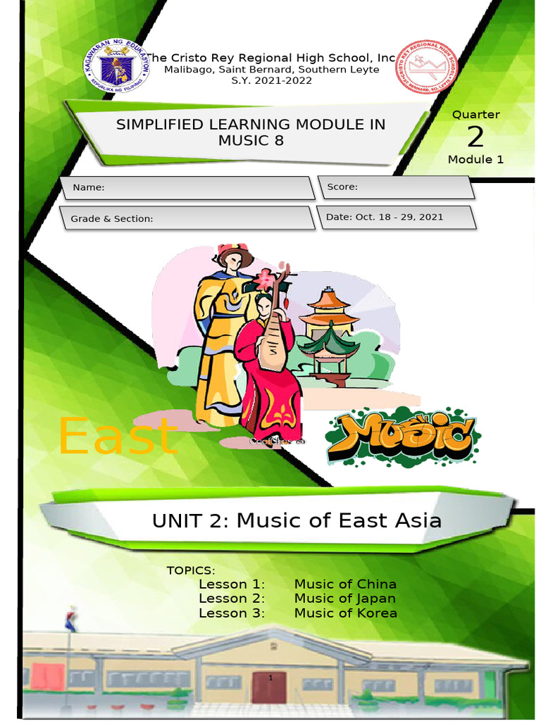 East Asian Music Module 8 | PDF | String Instruments | Musical Instruments