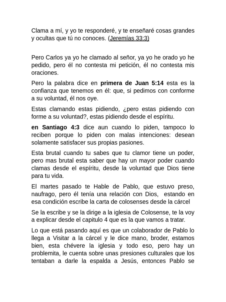 Clama desde el Espíritu y serás oído | PDF | Oración | Dios