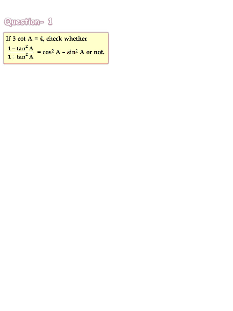 Trigonometry Proofs | PDF
