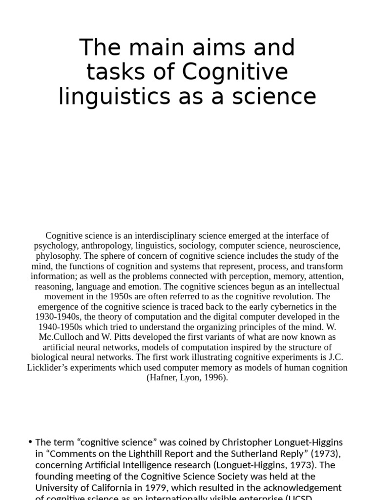 1 | PDF | Cognitive Science | Cognition