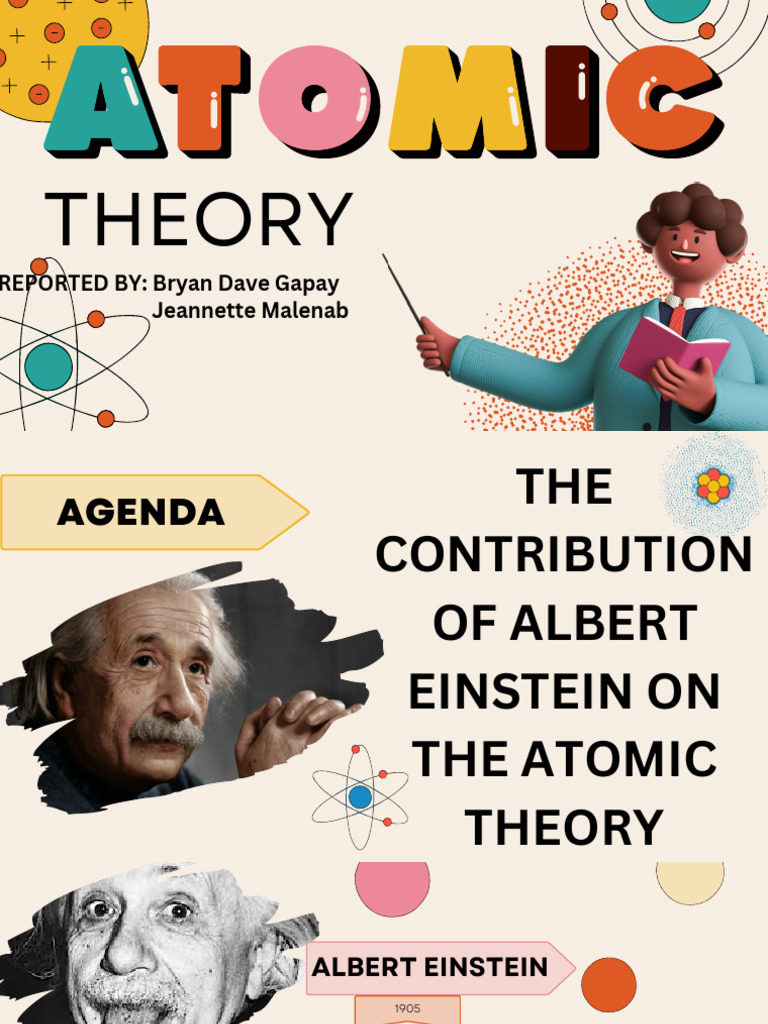 Atomic Theory Science Presentation Colorful 3d Style Pdf