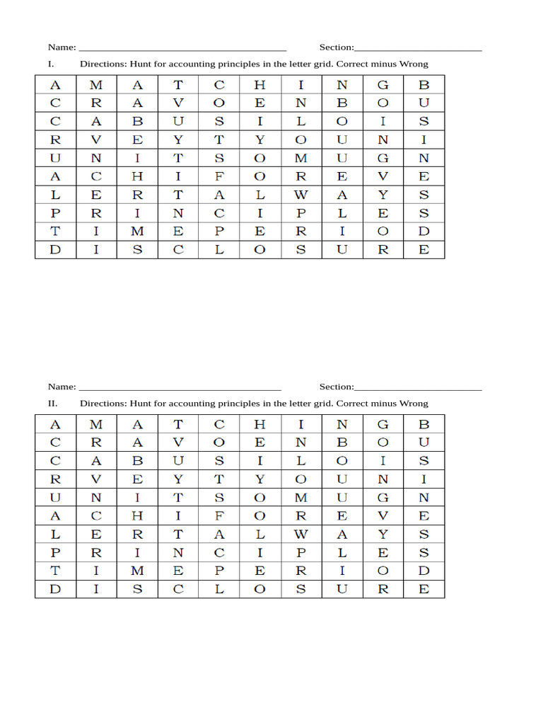 Accounting Principles Quiz Worksheet | PDF | Supermarket | Business