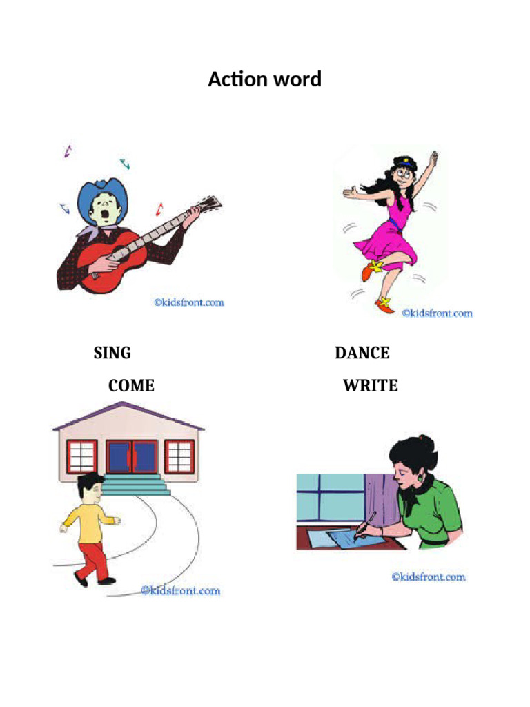 Action Words and Activities Guide | PDF