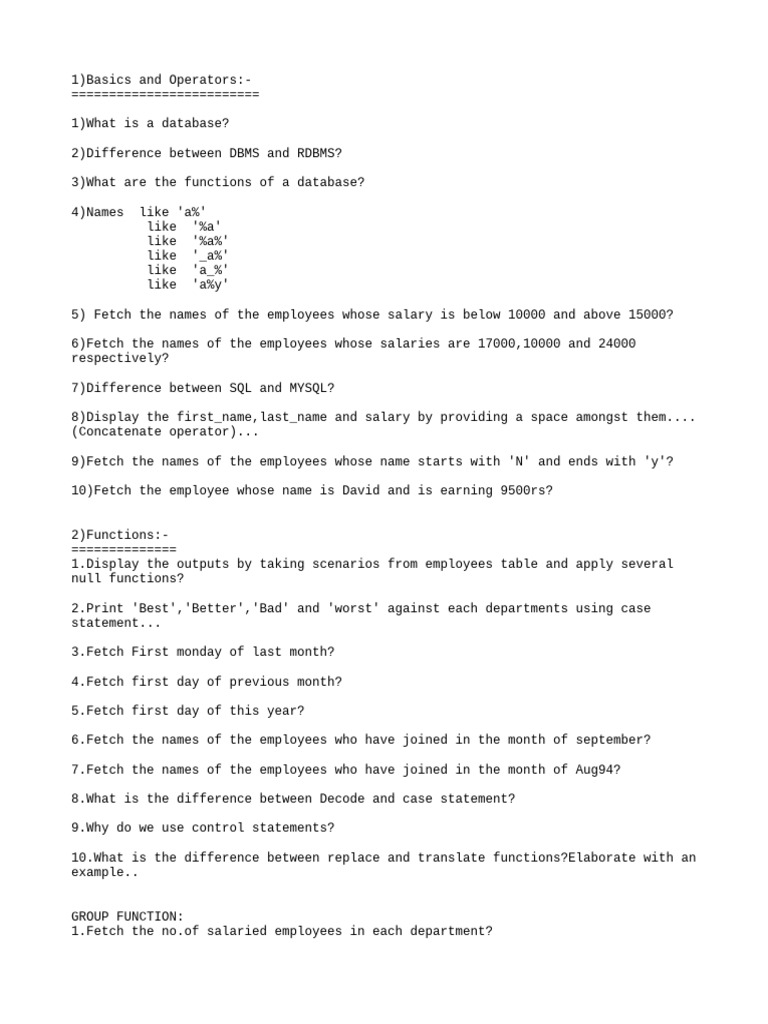 ASSIGNMENTS (1) | PDF | Information Technology Management | Sql