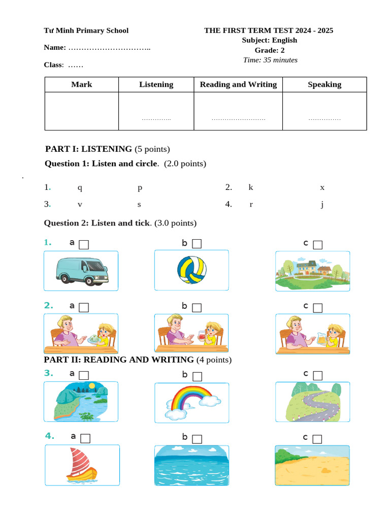 2. ĐỀ TA2 CK1 2024-2025 THTM 2 | PDF