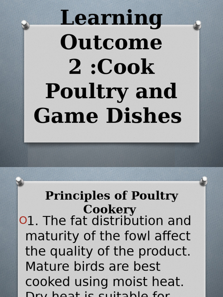 Cooking Poultry: Techniques & Safety | PDF