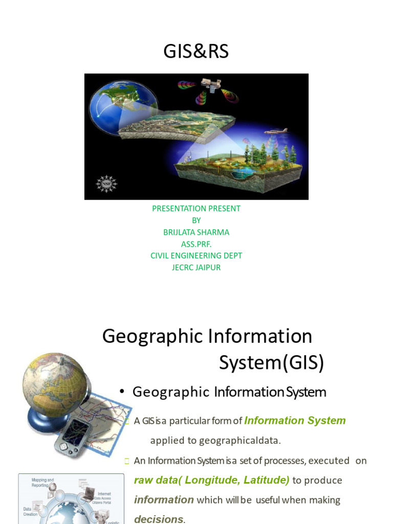 UNIT-5 Geographic Information System (GIS) | PDF | Geographic Information System | Computing