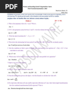 Btech-1-Sem 1 Sample Paper | PDF | System Of Linear Equations | Mathematics