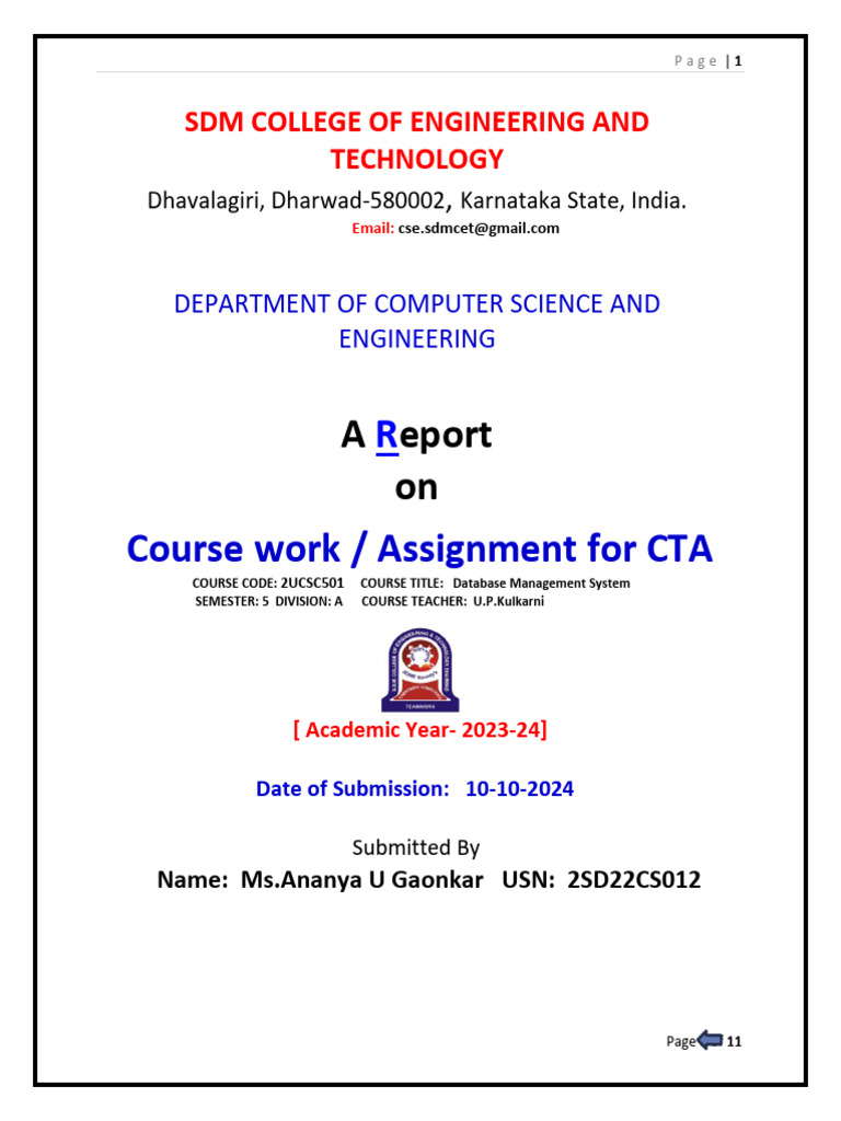 CTA-Report Format | PDF | String (Computer Science) | Computer Engineering