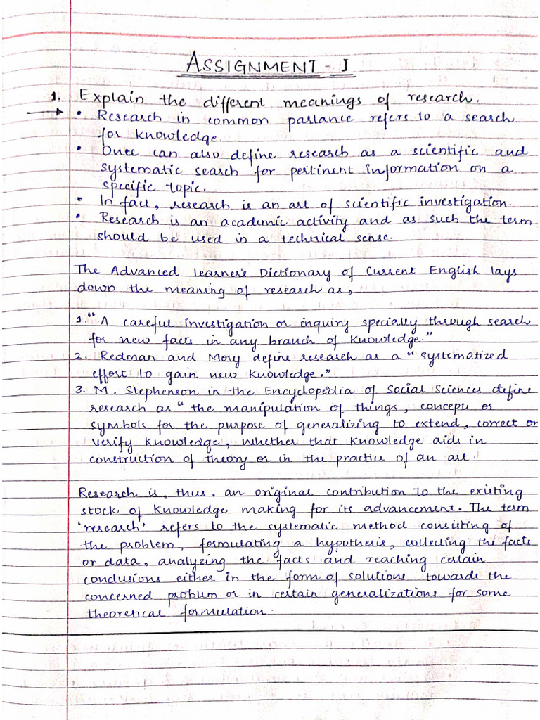 RM - Assignment - 1 | PDF