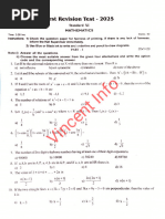 S6 Math 1 Exam 2025 | PDF | Equations | Mathematics
