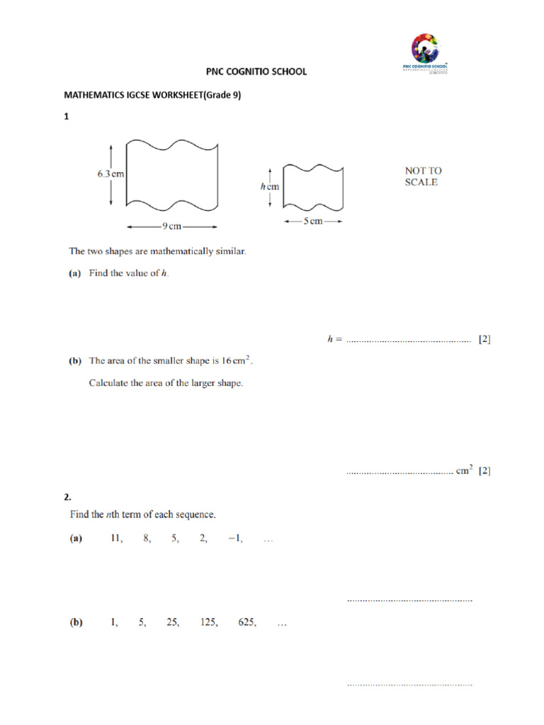 worksheet gr 9 FA5 Practice.docx | PDF