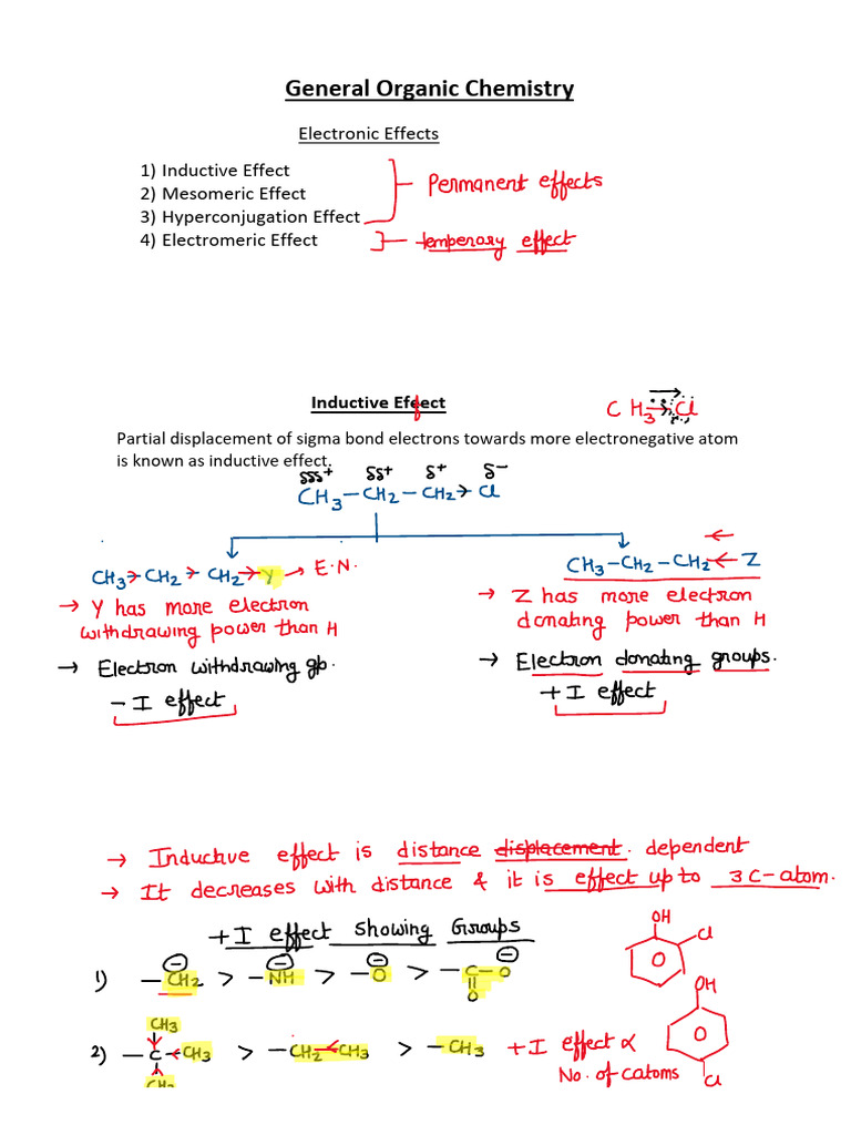 Organic Chemistry: Electronic Effects | PDF