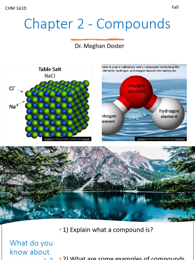 C CHM161D Chapter2 Compounds V1 BB Lecture Slides | PDF | Chemical ...