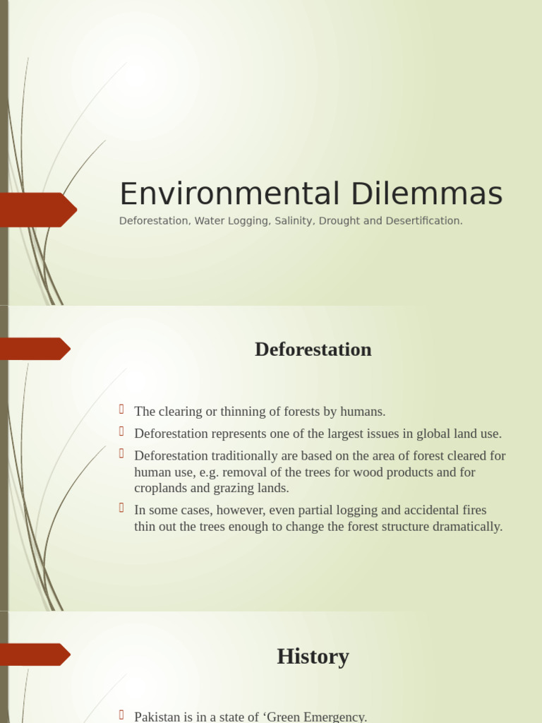 Environmental Dilemmas | PDF