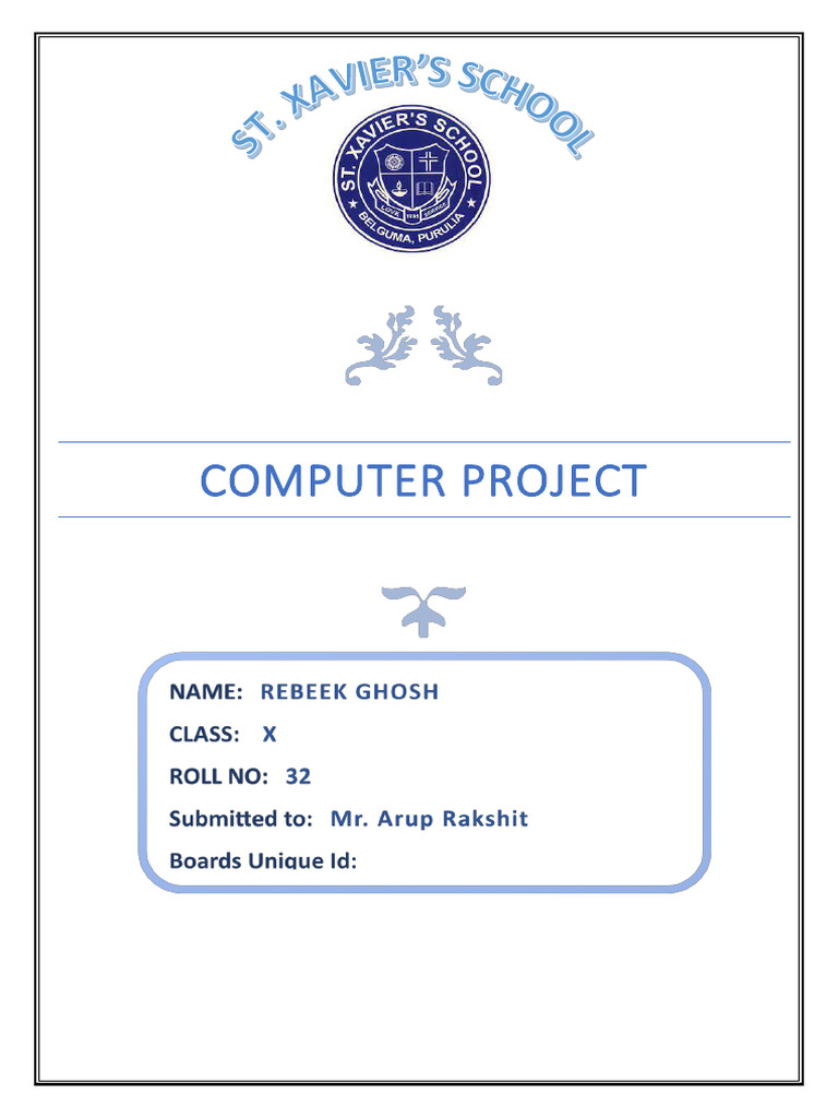 COMPUTER PROJECT | PDF | String (Computer Science) | Integer (Computer ... COMPUTER PROJECT | PDF | String (Computer Science) | Integer (Computer ...