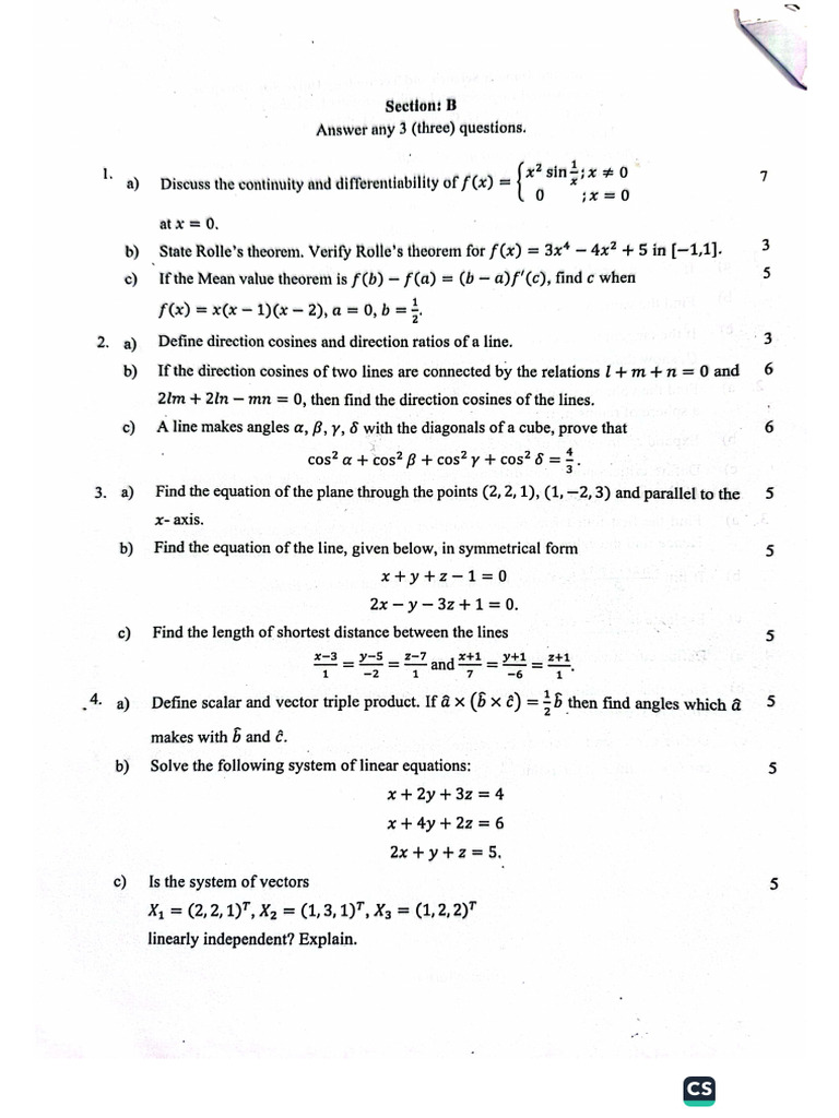 Math 187, Lev 1, Sem 1, 2023 | PDF