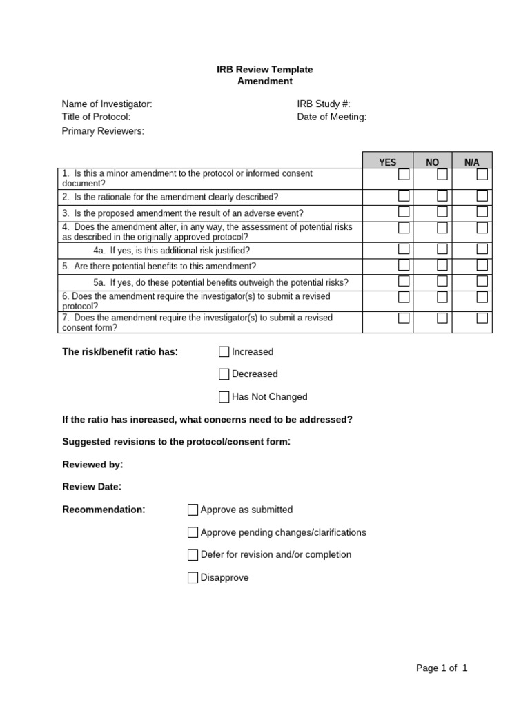 IRBReview Amend | PDF