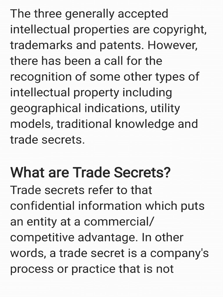 9 Trade Secrets and Confidential Information - 221111 - 155249 | PDF
