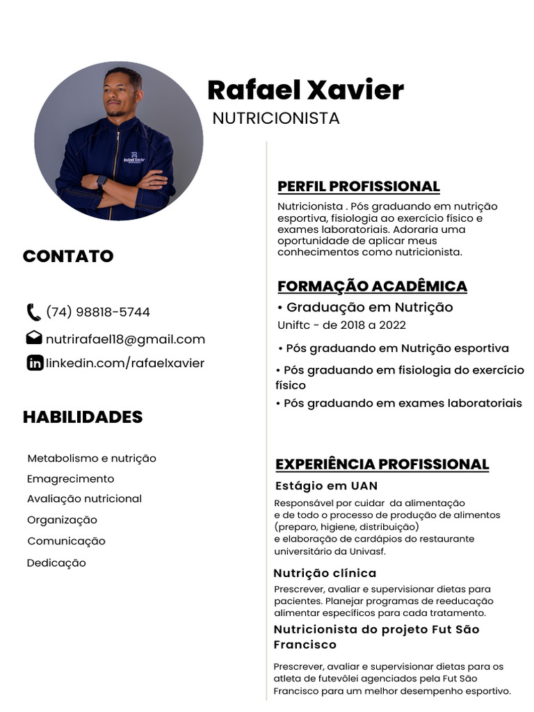 Currículo Rafael Xavier | PDF