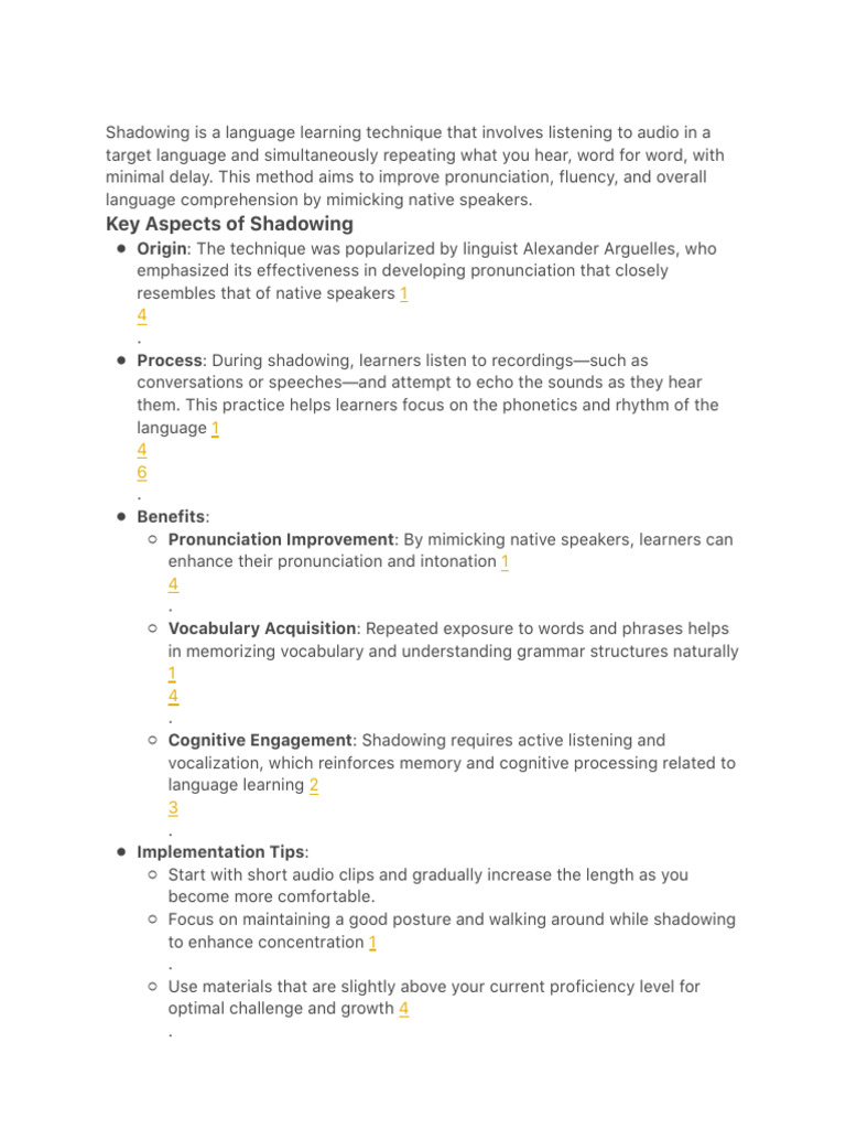 Shadowing | PDF