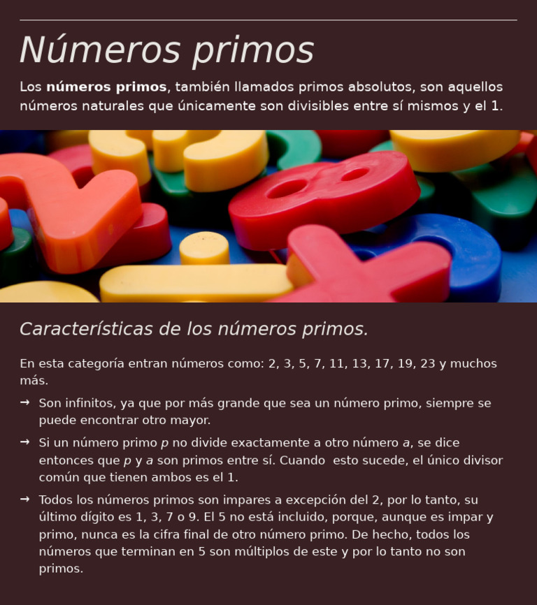 Números primos | PDF