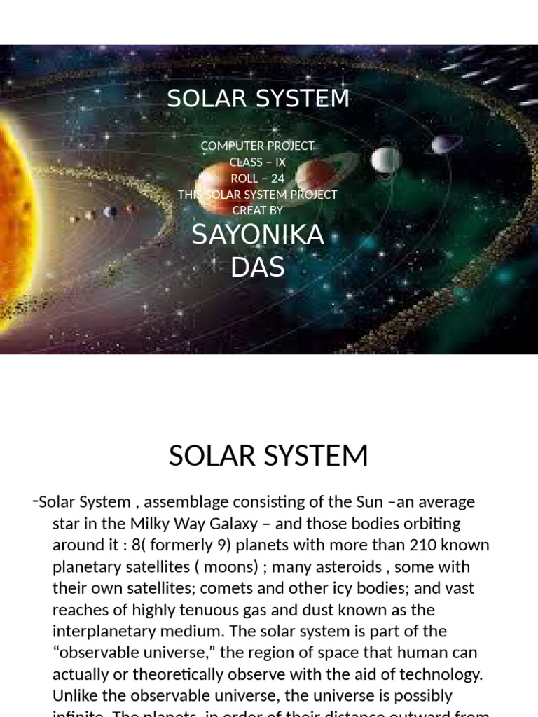 Solar System | PDF