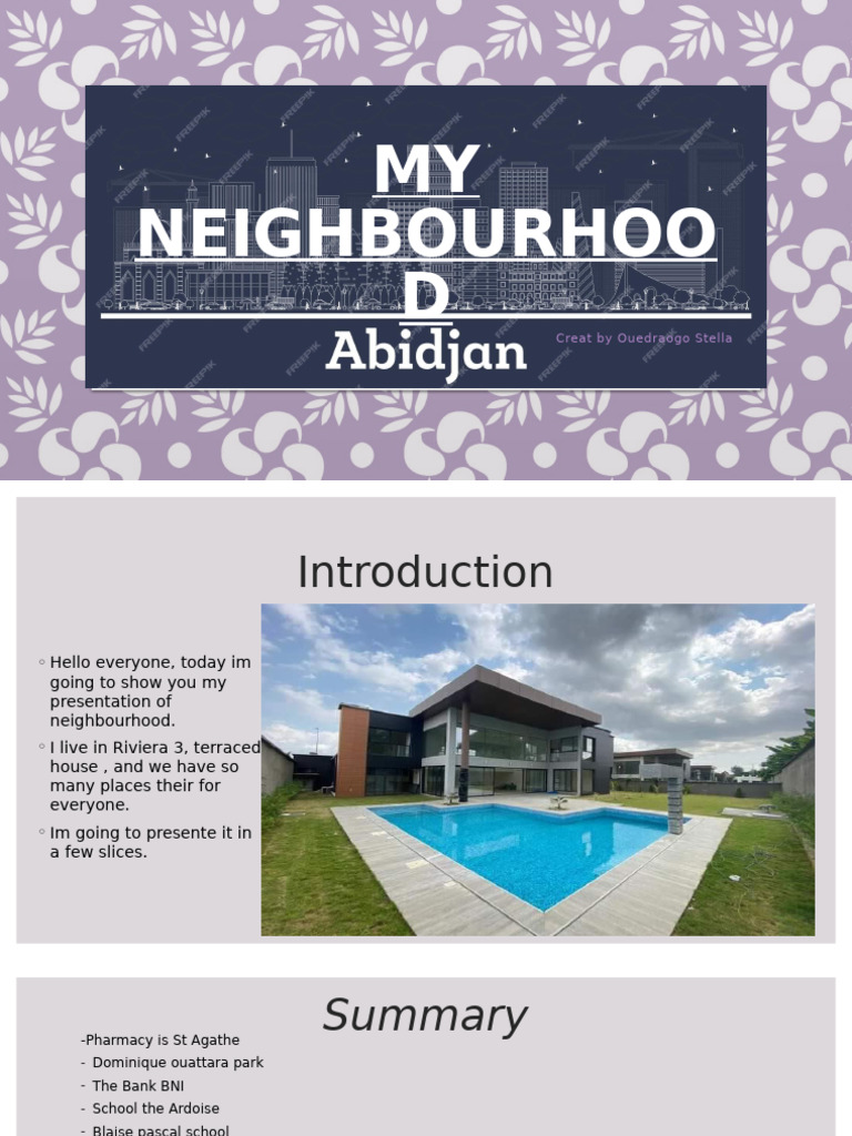 My Neighbourhood in Riviera 3 | PDF