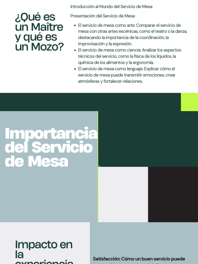 El Arte del Servicio de Mesa | PDF