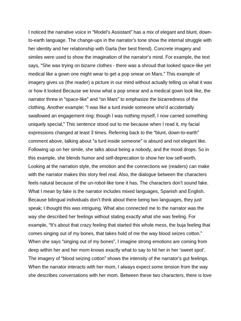 Narrative Voice | PDF | Feeling | Narration