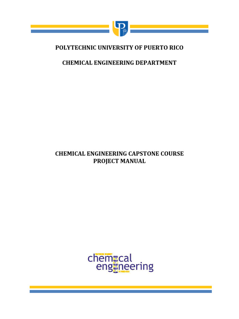 CHE Capstone Manual - WI23 | PDF | Methodology | Paragraph