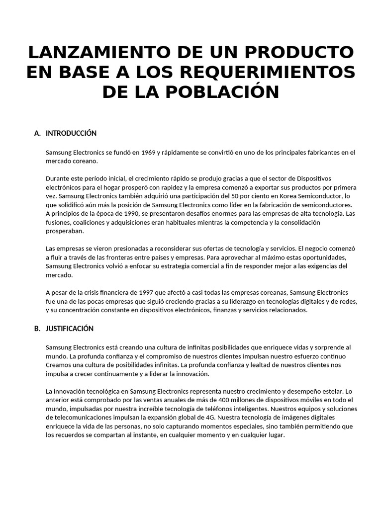 Proyecto Final Estadistica | PDF | Samsung Electronics
