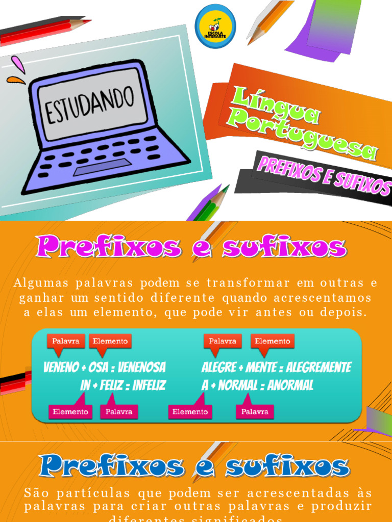 Formação de Palavras: Prefixos e Sufixos | PDF